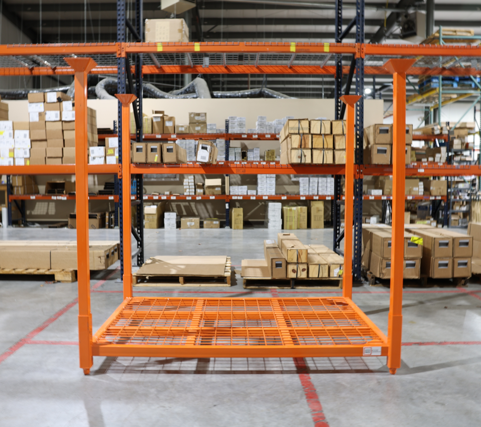 48" d. x 72" w. x 69" h. Portable Stack Racks