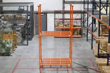 48" d. x 72" w. x 69" h. Portable Stack Racks