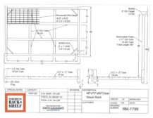 48" d. x 72" w. x 69" h. Portable Stack Racks - Warehouse Rack and Shelf