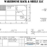 48" d. x 96" w. x 69" h. Portable Stack Racks - Warehouse Rack and Shelf
