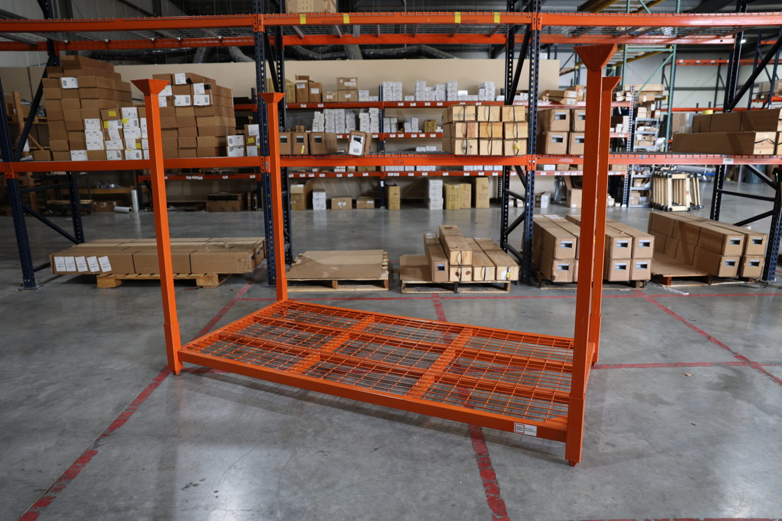 48" d. x 96" w. x 69" h. Portable Stack Racks