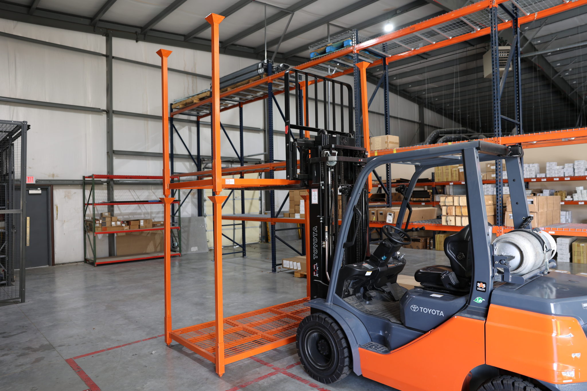 48" d. x 96" w. x 69" h. Portable Stack Racks