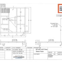 60" d. x 60" w. x 60" Portable Stack Racks - Warehouse Rack and Shelf