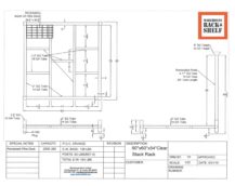 60" d. x 60" w. x 60" Portable Stack Racks - Warehouse Rack and Shelf
