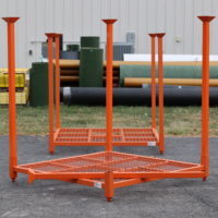 Stacking Rack - 60"x60"x60" | Pallet with Mesh Decking