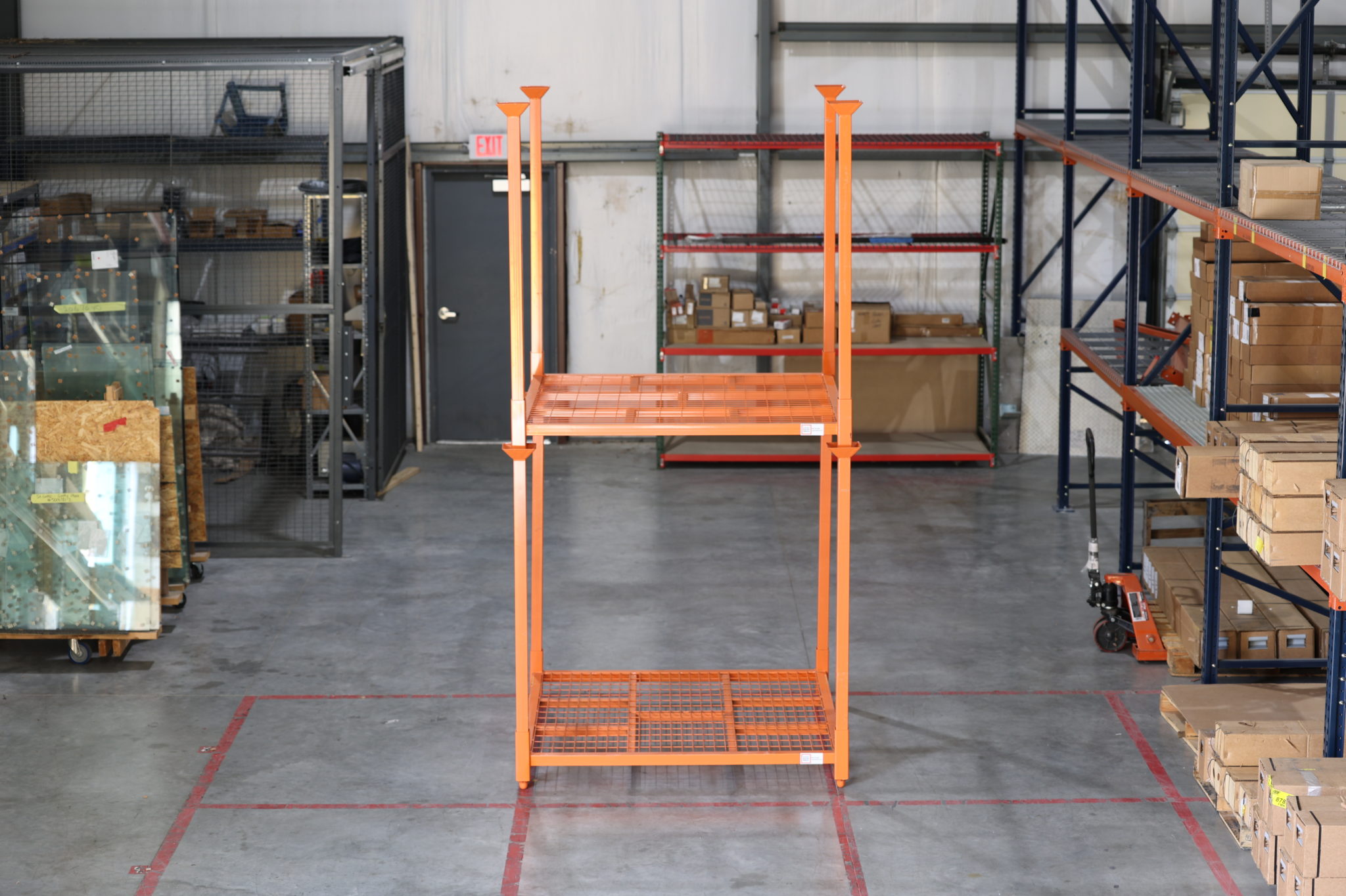 72"x72"x72" Pallet Rack Frame for Portable Stacking