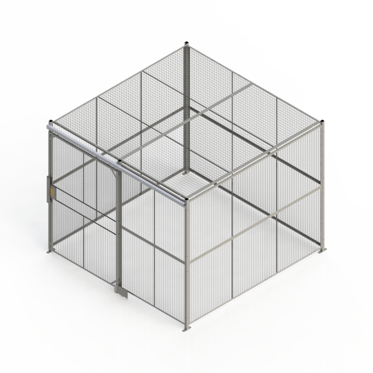 WireCrafters 4-Sided Wire Partitions & Security Cages - Warehouse Rack ...