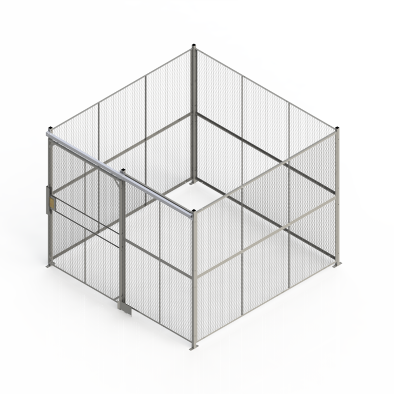 WireCrafters 4-Sided Wire Partitions & Security Cages - Warehouse Rack ...