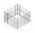 WireCrafters 4-Sided Wire Partitions & Security Cages
