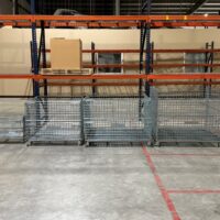 Large 40x48 Wire Containers | Industrial Wire Baskets