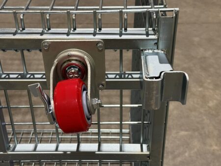 Collapsible Wire Containers with Casters