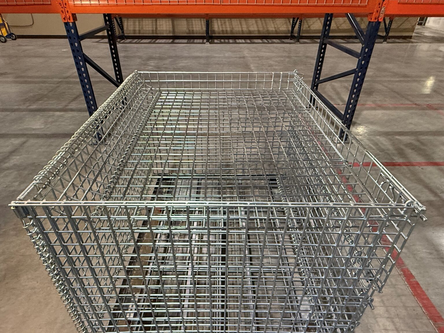 Wire Containers with Hinged Lids | Secure Storage