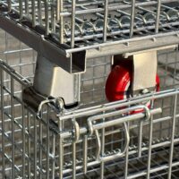 Collapsible Wire Containers with Casters