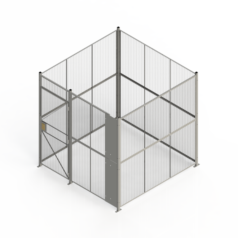 WireCrafters 4-Sided Wire Partitions & Security Cages - Warehouse Rack ...