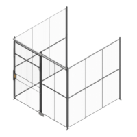 WireCrafters 3-Sided Wire Partitions & Security Cages