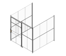 WireCrafters 3-Sided Wire Partitions & Security Cages