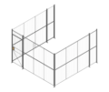 WireCrafters 3-Sided Wire Partitions & Security Cages
