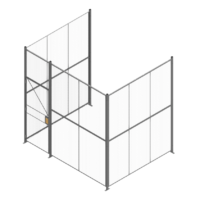 WireCrafters 3-Sided Wire Partitions & Security Cages