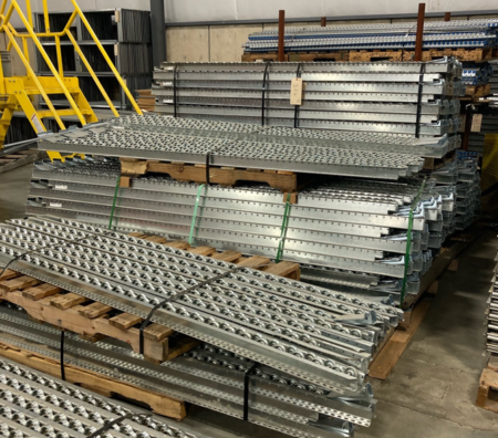 Pallet Flow Rails for a Pallet Flow Rack System - Warehouse Rack and Shelf