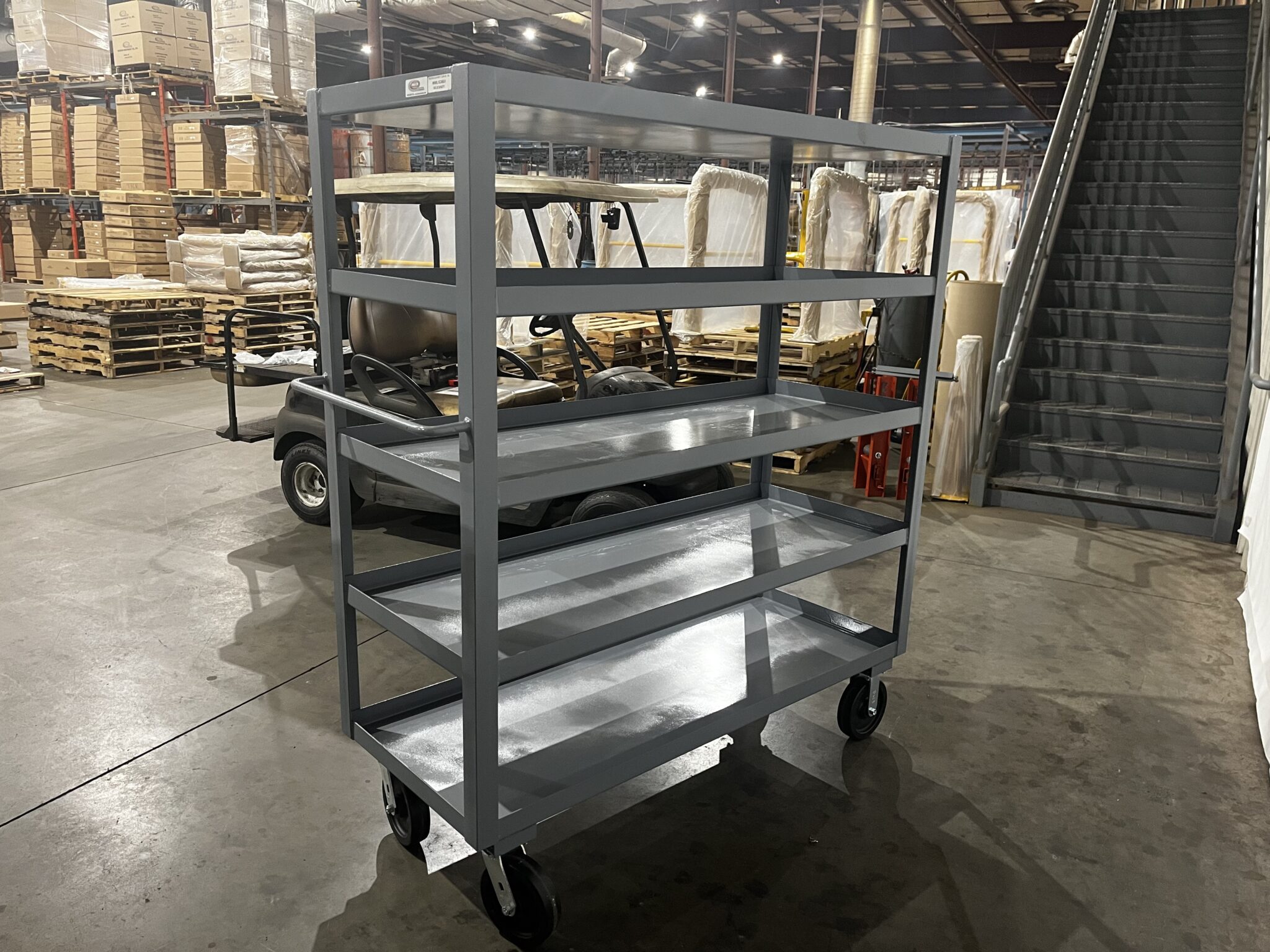 5 Shelf Steel Service Carts