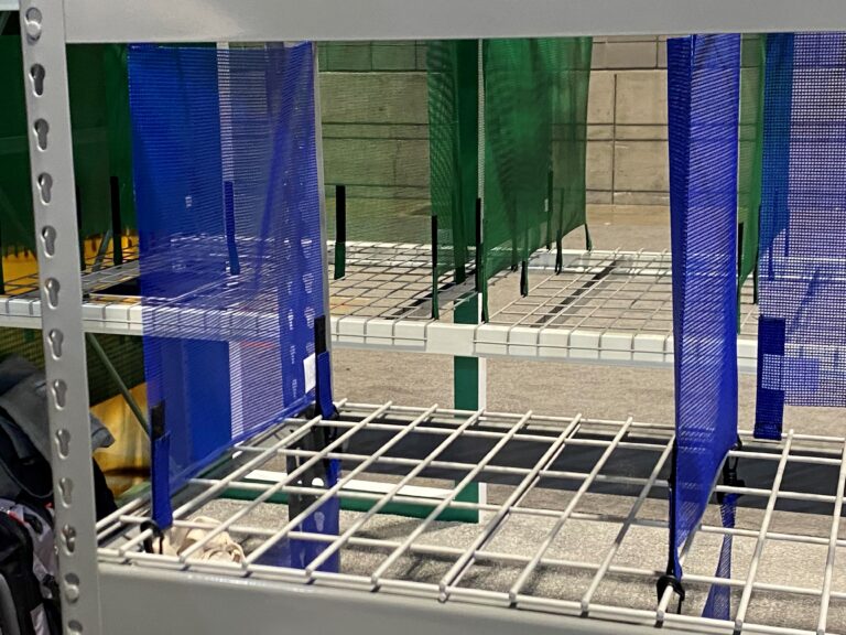 Soft Vinyl Mesh Divider | Hanging Wire Pallet Rack Partition
