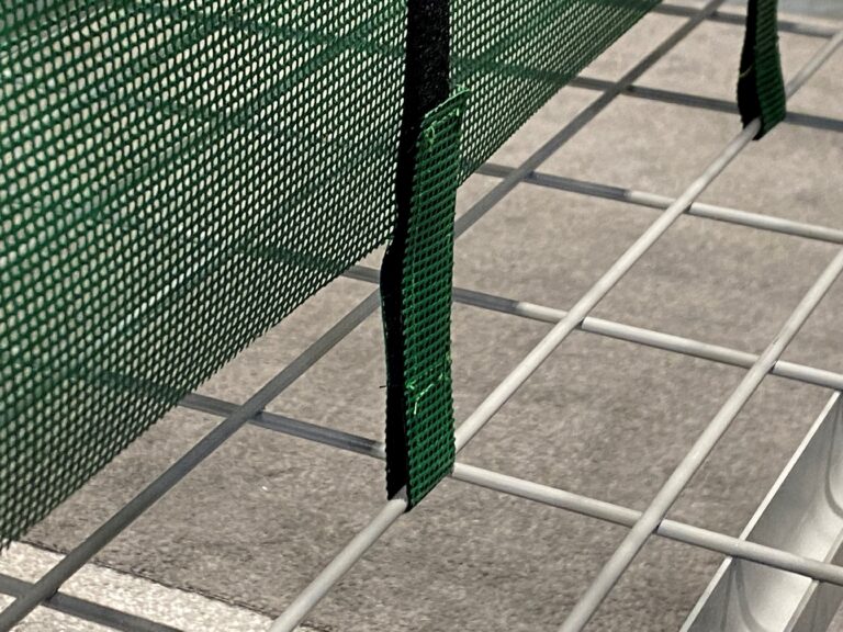 Soft Vinyl Mesh Divider | Hanging Wire Pallet Rack Partition