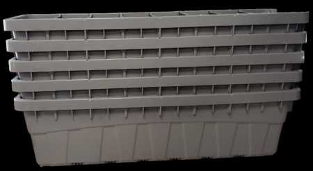 Small Plastic Rack Bins with Dividers | Plastic Hopper Bins