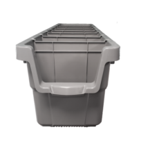 Small Plastic Rack Bins with Dividers | Plastic Hopper Bins