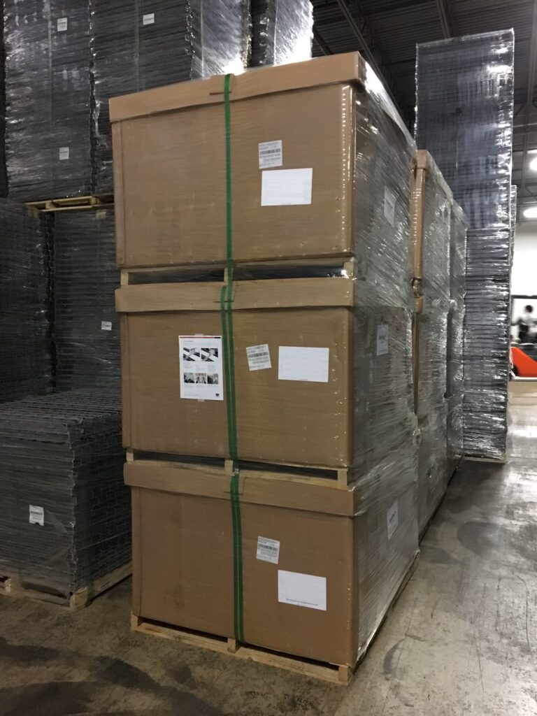 Double Pallet Load Stops Prevent Pallet Push Through Accidents