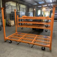 Stack Racks with Casters and Fork Stirrups