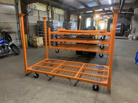 Stack Racks with Casters and Fork Stirrups - Warehouse Rack and Shelf
