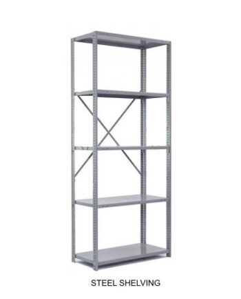 48" w. x 24" d. x 87" h. Industrial Steel Shelving w/ 5 Shelves ...