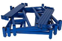 Stackable Post Pallets | Stack Racks with Steel Pallet Base & Removable ...