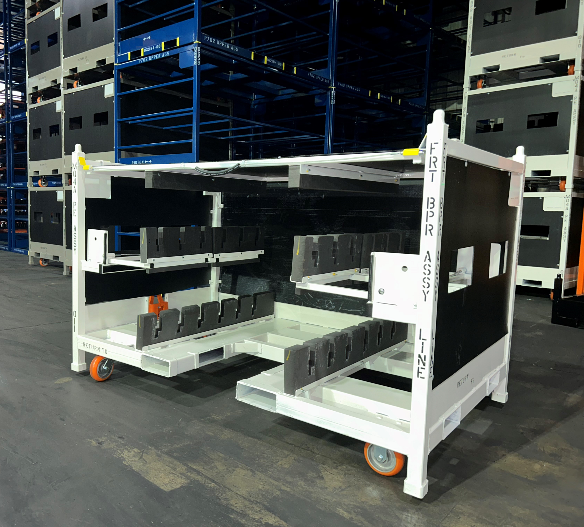Automotive Shelf Racks | Returnable Shipping Racks