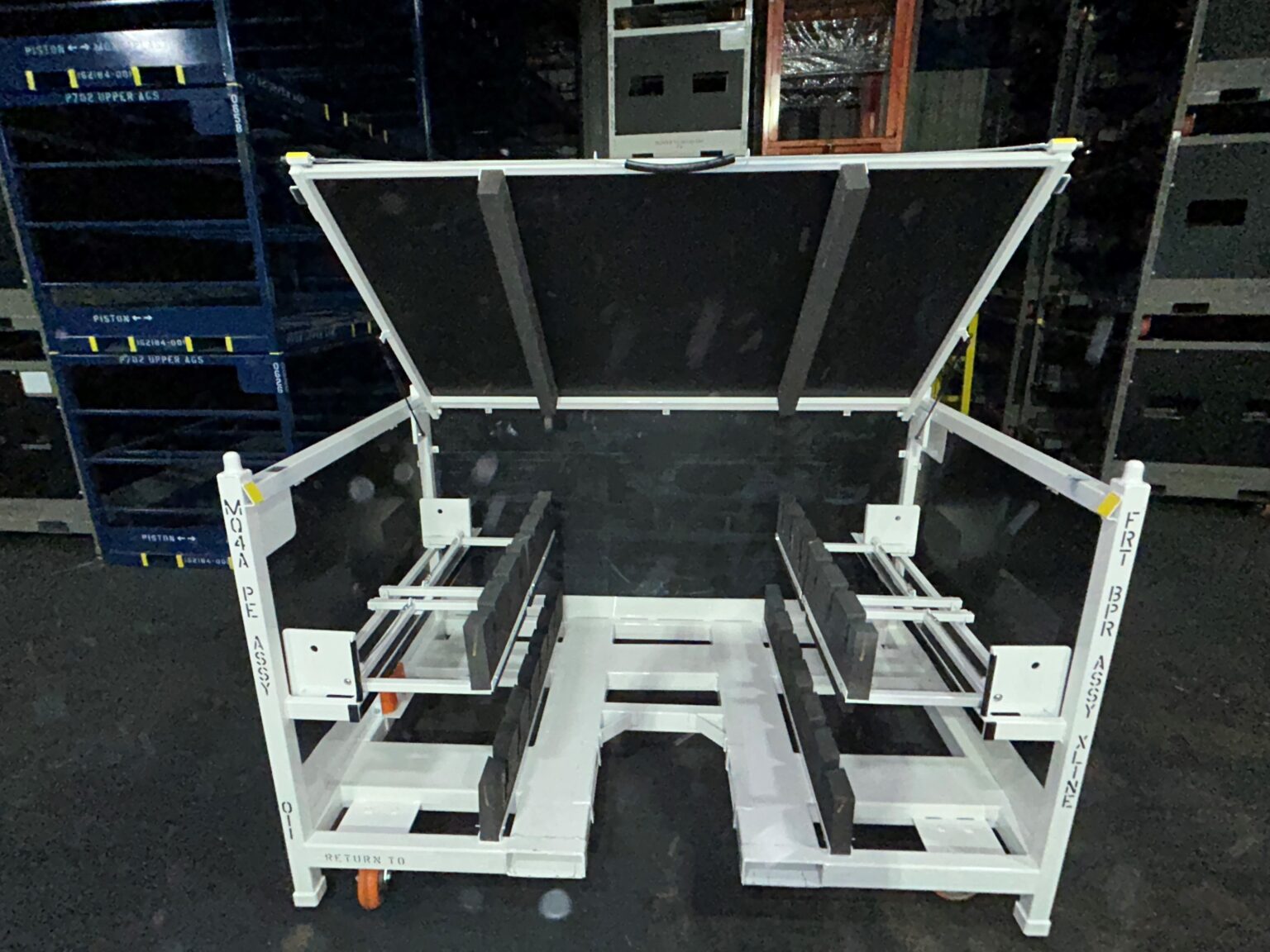 Automotive Shelf Racks | Returnable Shipping Racks - Warehouse Rack and ...