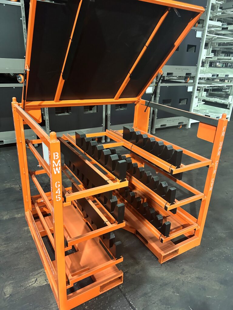 Automotive Shelf Racks | Returnable Shipping Racks - Warehouse Rack and ...