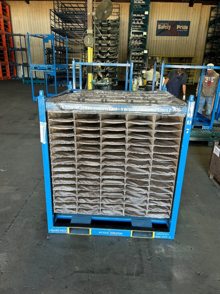 Returnable Shipping Rack | Textile Bag Packaging Rack