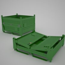 Custom Heavy Duty Material Handling Steel Bulk Containers