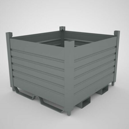 Custom Heavy Duty Material Handling Steel Bulk Containers