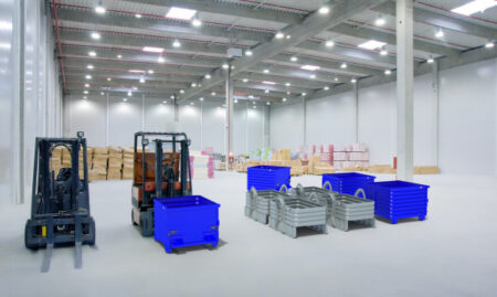 Custom Heavy Duty Material Handling Steel Bulk Containers