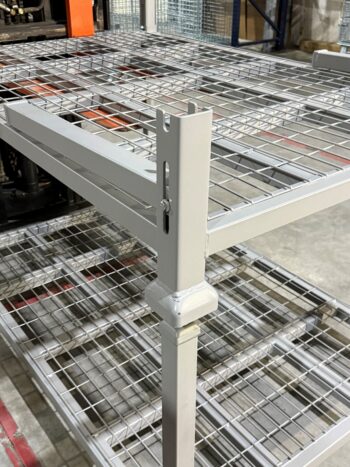Collapsible Knockdown (KD) Stack Racks with Hinged Corner Posts