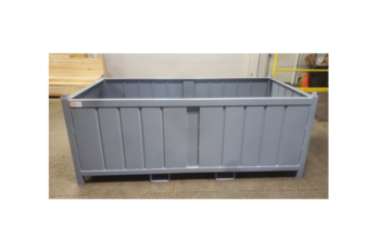Extra Wide Stackable Corrugated Steel Containers