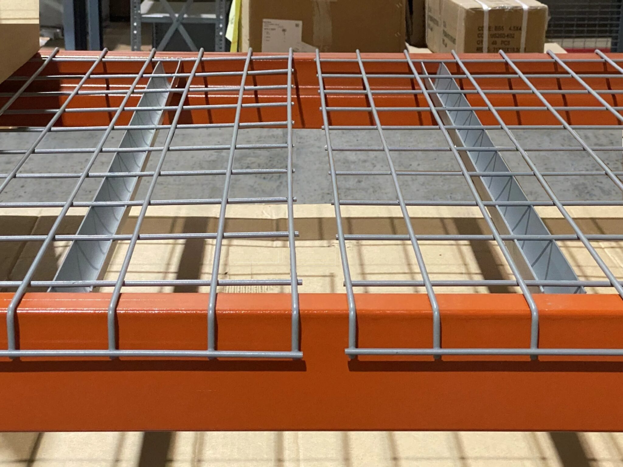 Wire Mesh Decking in Custom Paint Colors - Warehouse Rack and Shelf