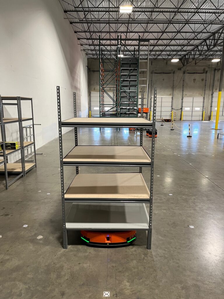 AMR Mobile Shelving Unit | RiveTrN Autonomous Mobile Robot Shelving ...