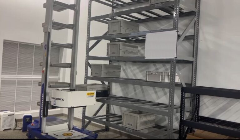 Tote Racking System | Storage Tote Shelving System for AMRs