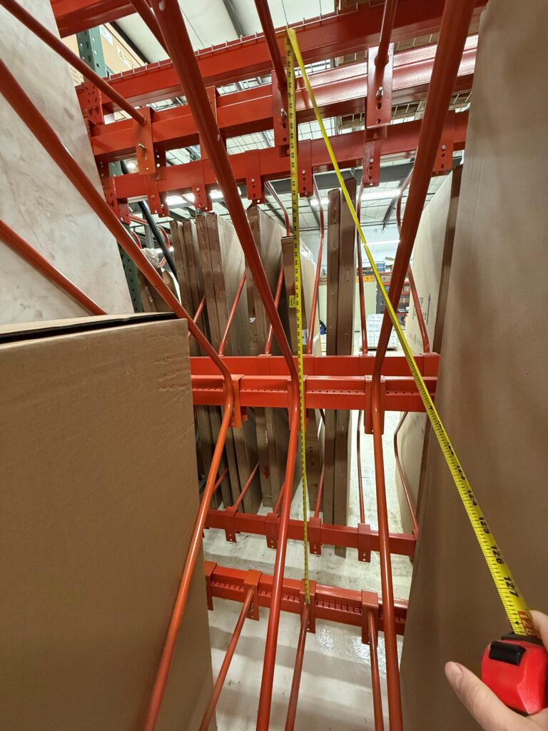 Millwork Storage Rack Bay with M-Dividers