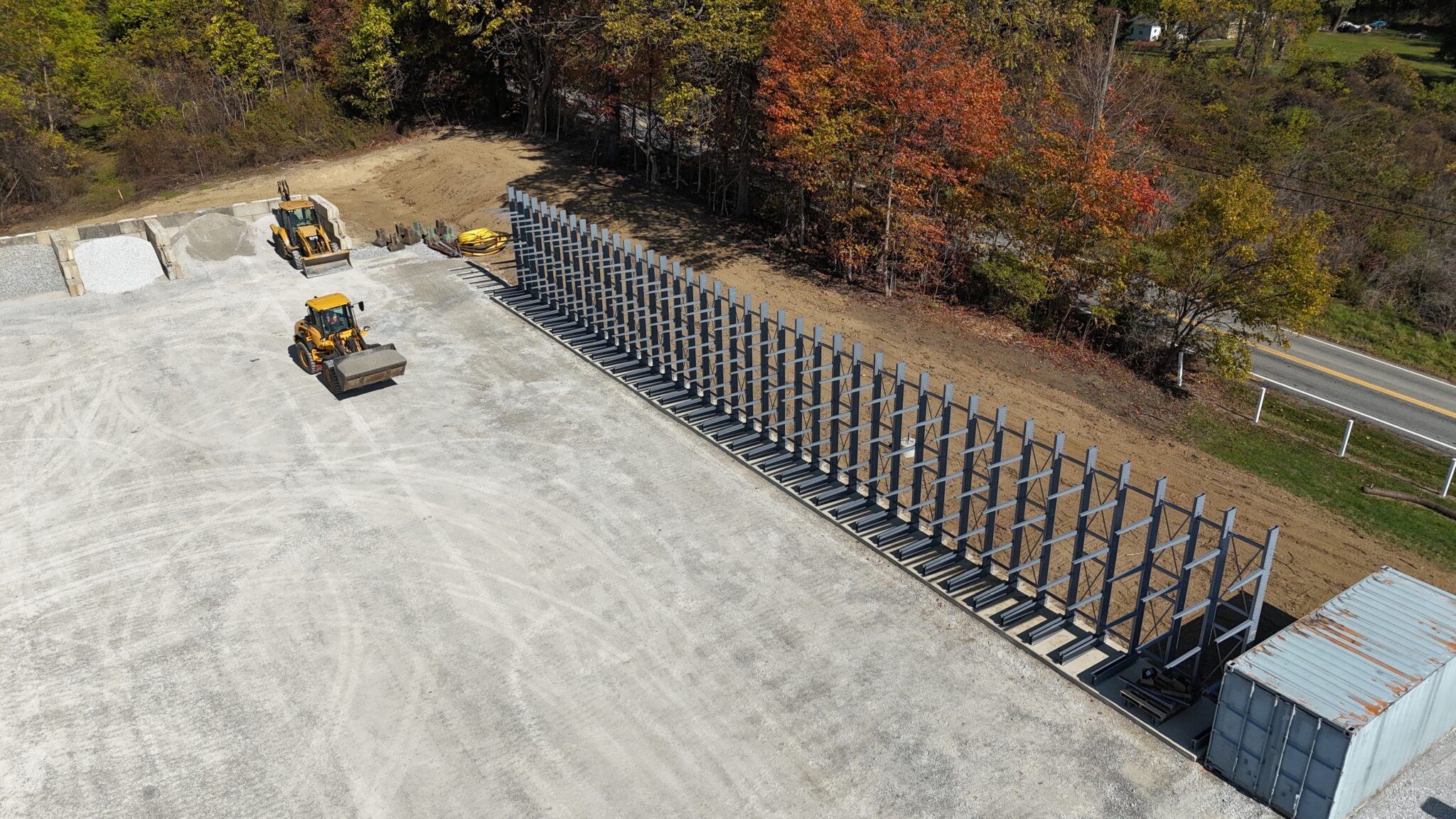 Cantilever Rack For Outdoor Pipe Storage Rack System