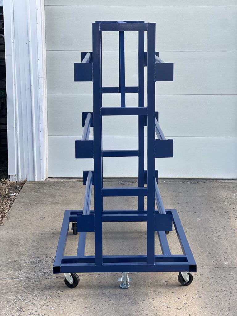 Vinyl Textile Rolled Goods Cart