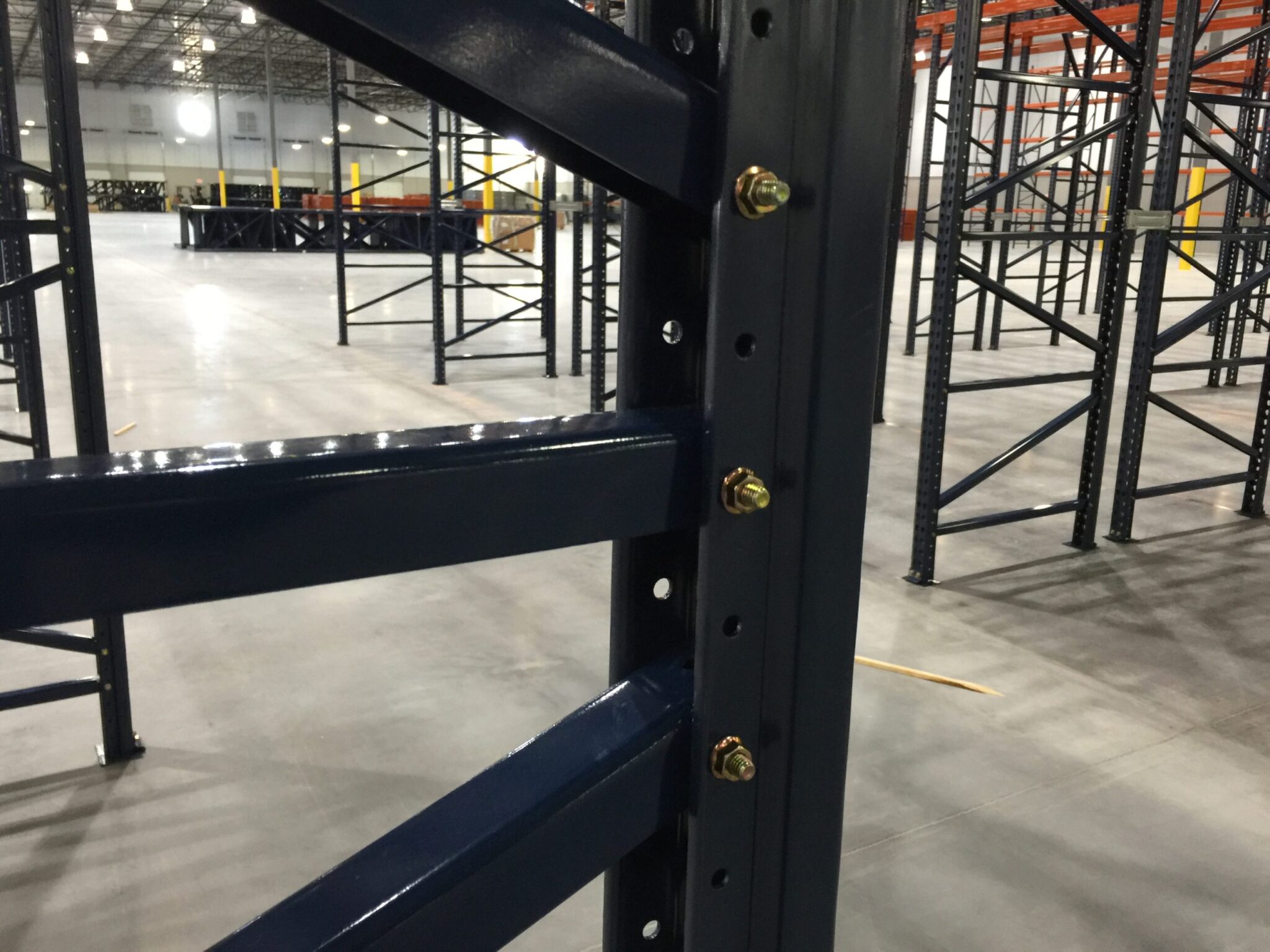 96" h. x 42" Mecalux Teardrop Upright Frame. 20,867 LBS. Cap. Color ...