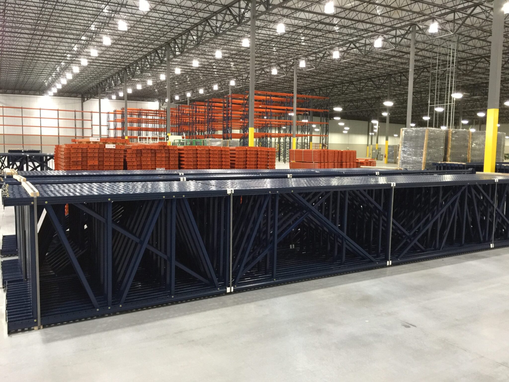 144" h. x 48" Mecalux Teardrop Upright Frame. 20,867 LBS. Cap. Color ...